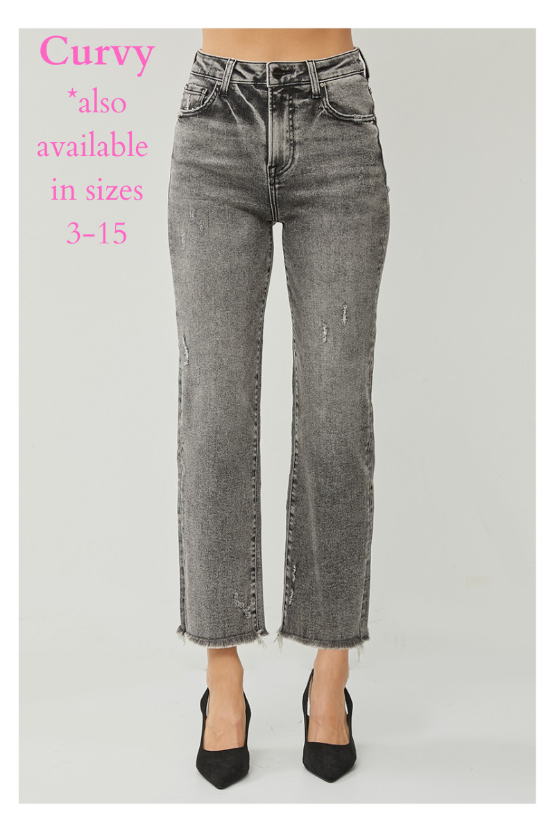 The Icelyn Curvy Straight Jean in Ash Black – VGB Boutique